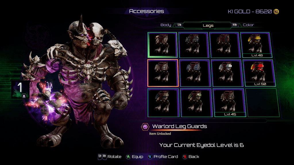 Eyedol’s Accessories - Killer Instinct